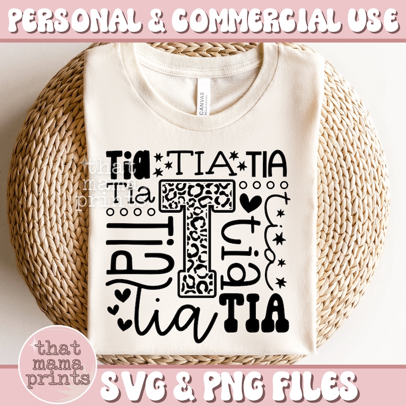 Tia Svg - Etsy