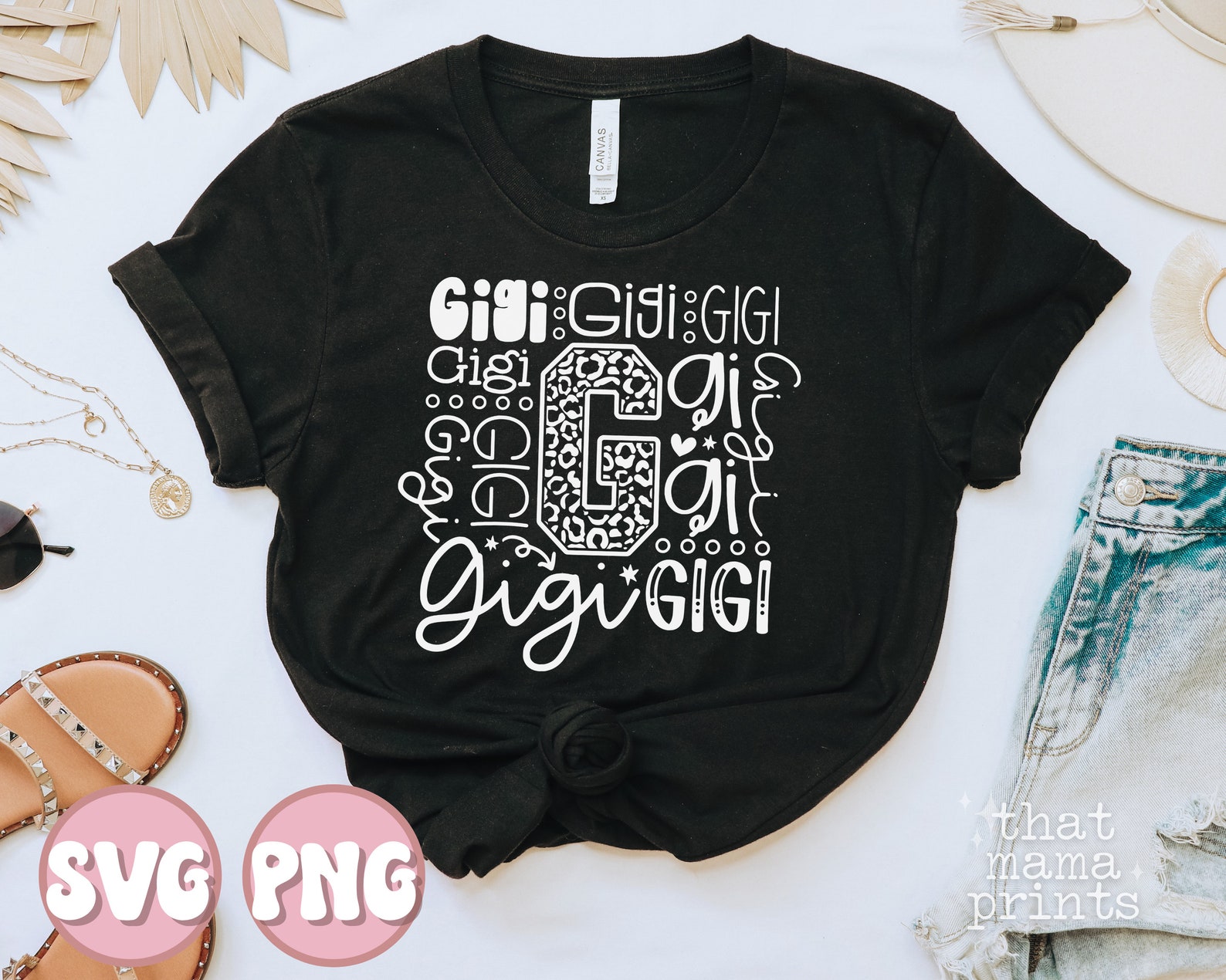 Gigi SVG & PNG, Mothers Day Svg, Gigi Typography Svg, Gig Shirt Svg ...