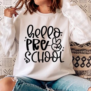 Hello Back to School SVG PNG Bundle, First Day of School Svg, Retro ...