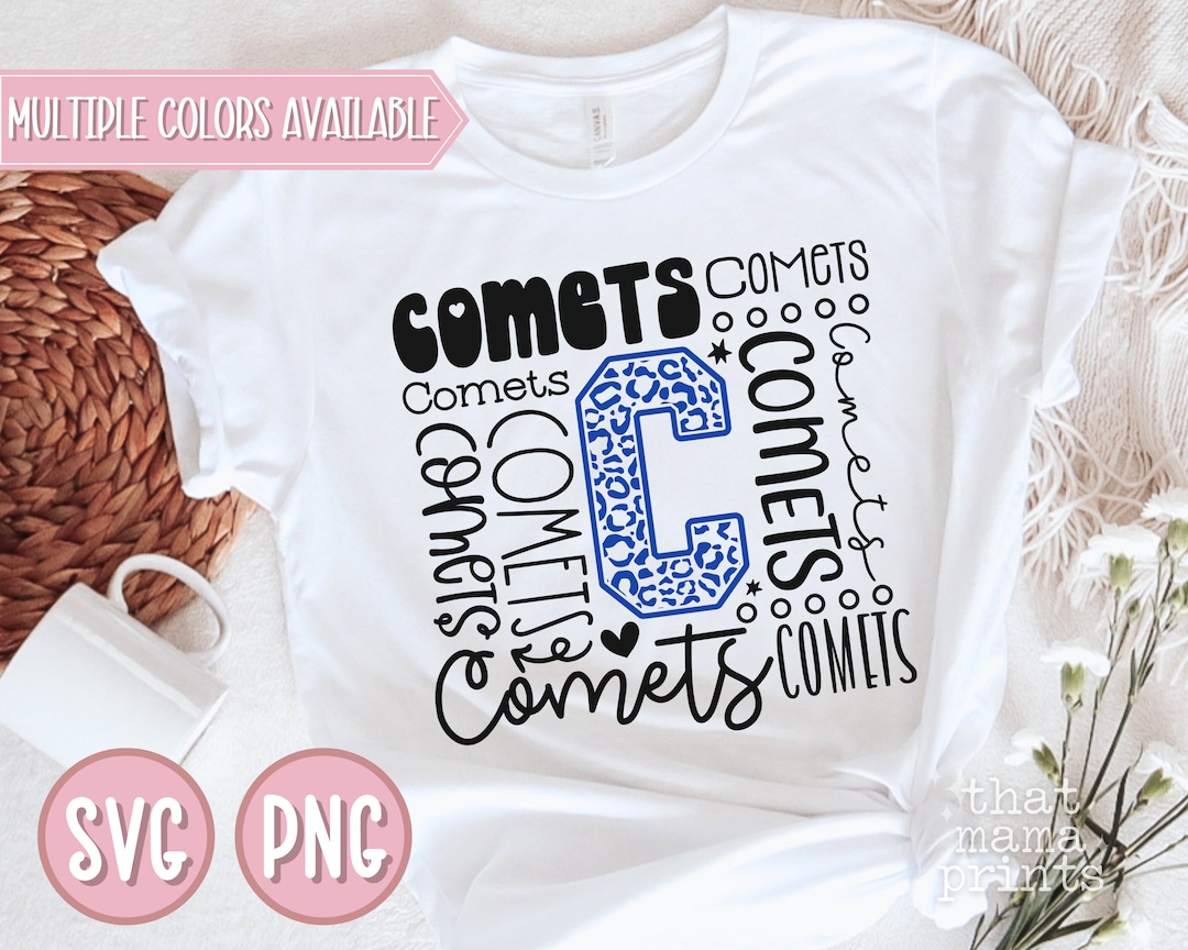 Comets Svg & PNG, Typography Svg, Comets Cheer Svg, Comets Football Svg ...