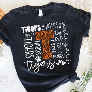Tigers Svg & PNG Tigers Typography Svg Tigers Cheer Svg - Etsy