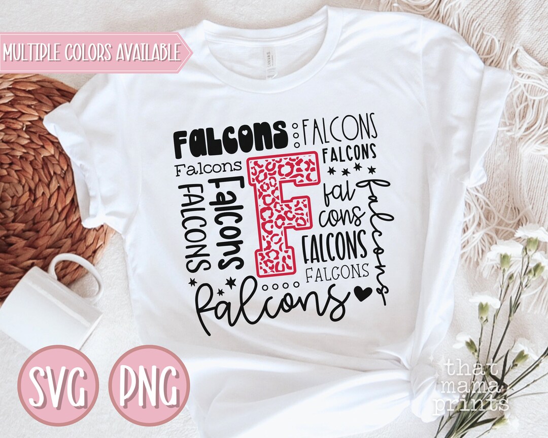 Falcons SVG PNG, Typography Svg, Falcons Cheer Svg, Falcons Football ...