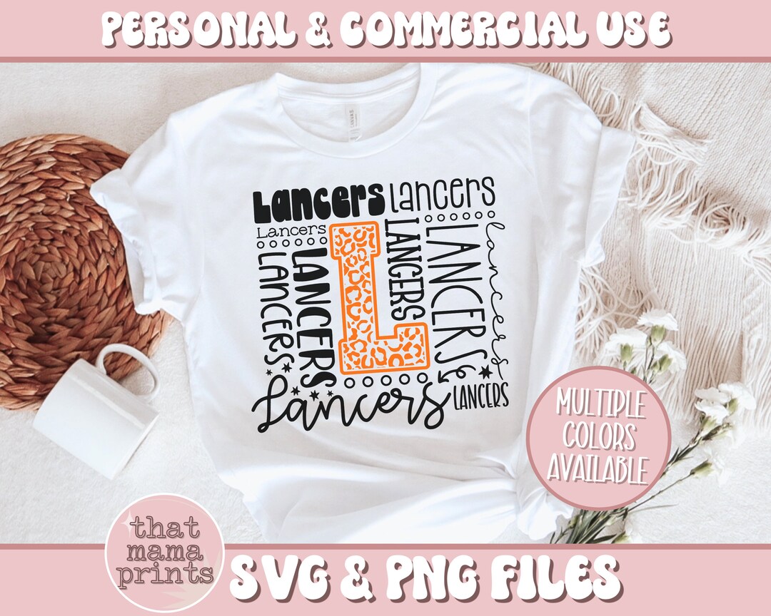 Lancers SVG & PNG, Typography Svg, Lancers Cheer, Lancers Football Svg ...