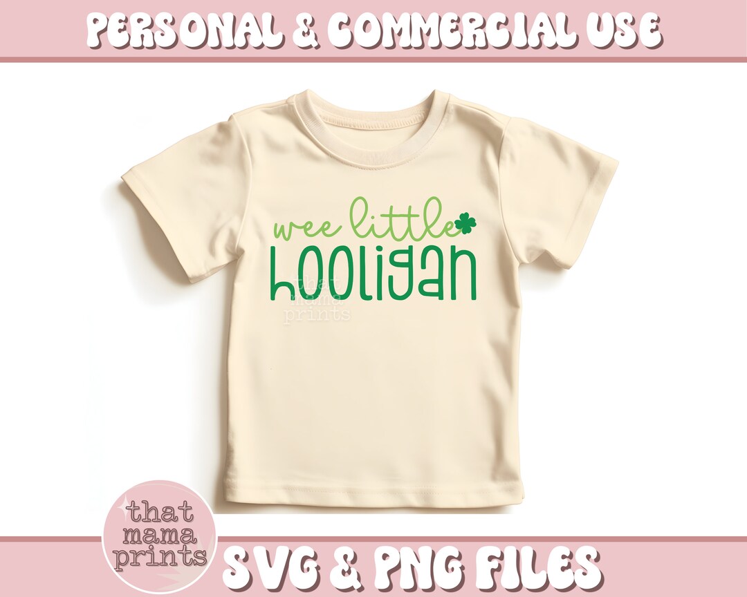 Wee Little Hooligan St. Patricks Day SVG & PNG, Funny Kids St Patricks ...