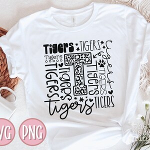 Tigers Svg & PNG, Tigers Typography Svg, Tigers Cheer Svg, Tigers ...