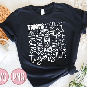 Tigers Svg & PNG, Tigers Typography Svg, Tigers Cheer Svg, Tigers ...