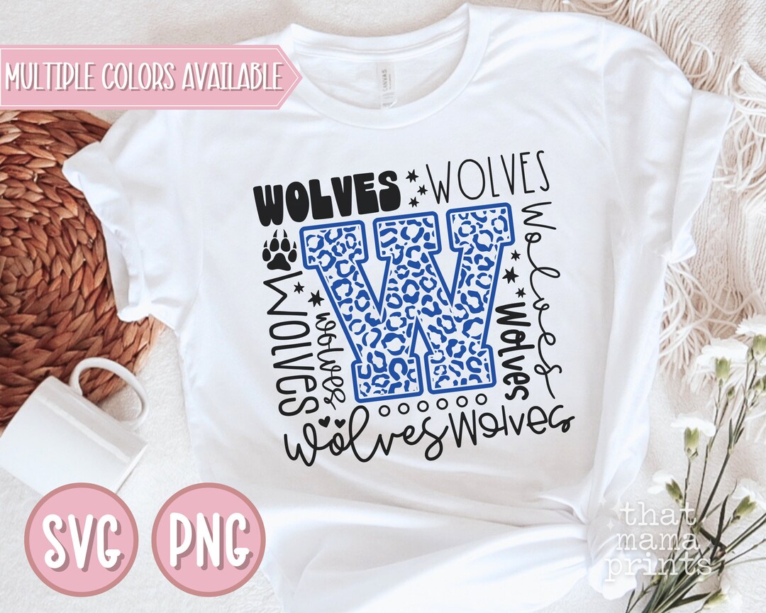 Wolves SVG & PNG, Wolves Typography Svg, Wolves Cheer Svg, Wolves ...