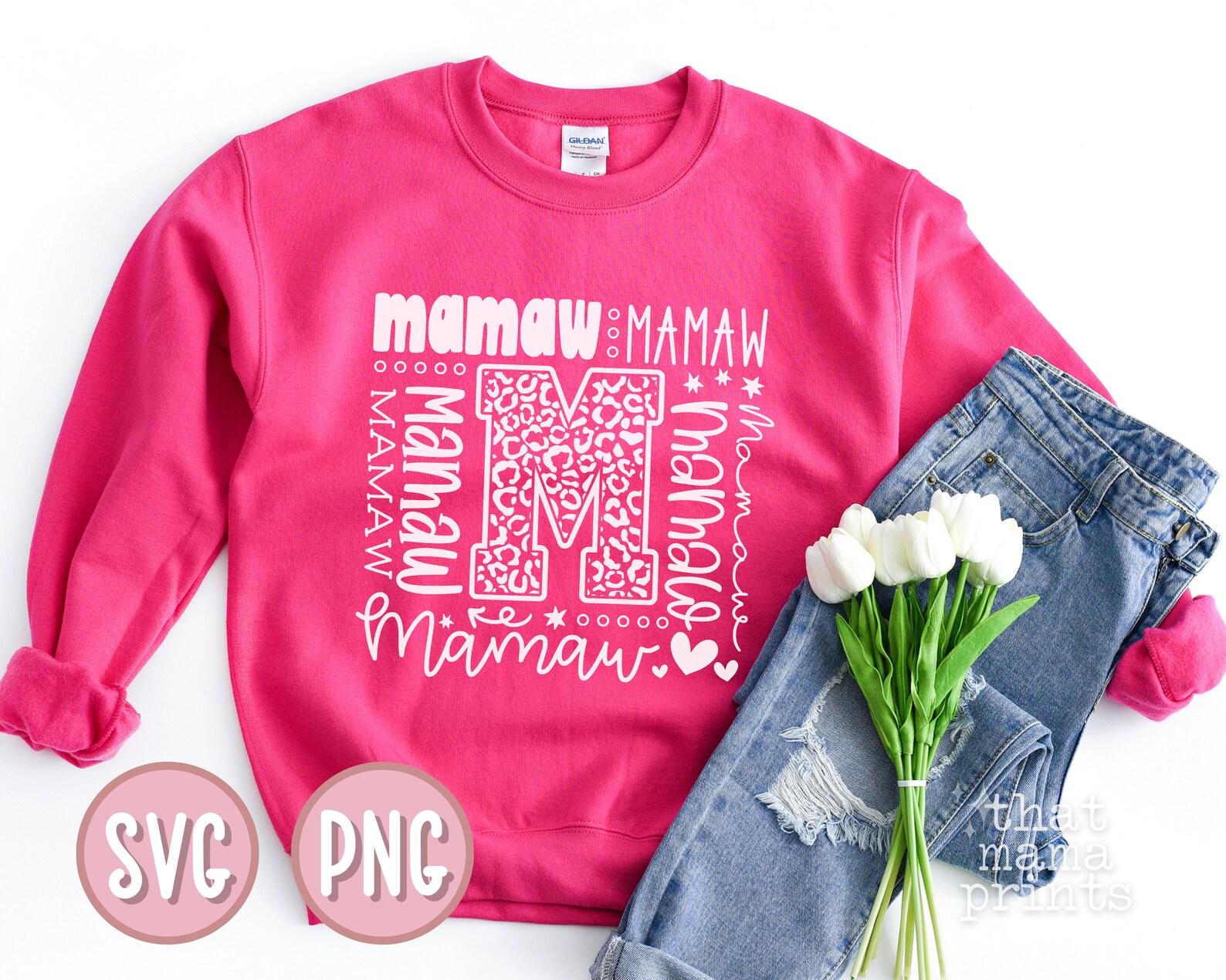 Mamaw SVG & PNG, Mothers Day Svg, Mamaw Typography Svg, Mamaw Shirt Svg ...