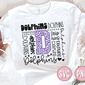 Dolphins SVG & PNG, Typography Svg, Dolphins Cheer Svg, Dolphins ...