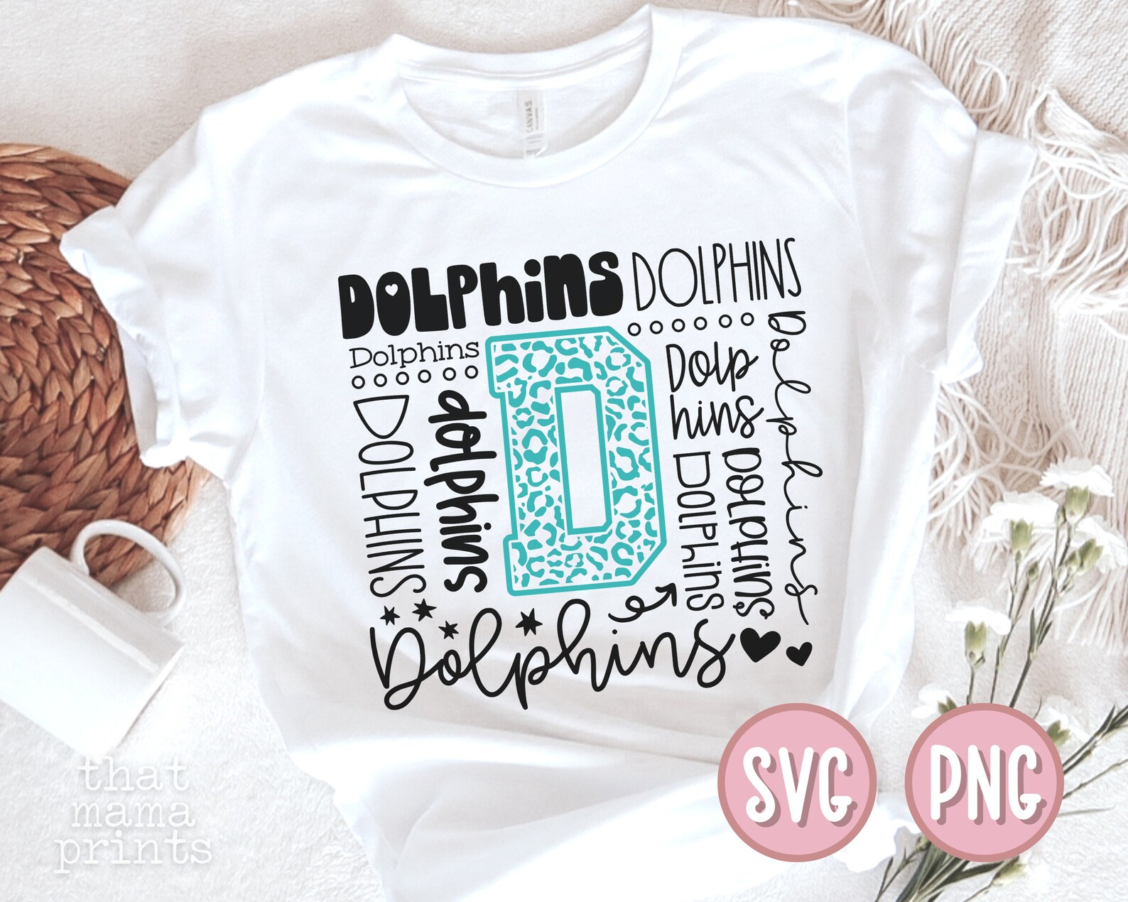 Dolphins SVG & PNG, Typography Svg, Dolphins Cheer Svg, Dolphins ...