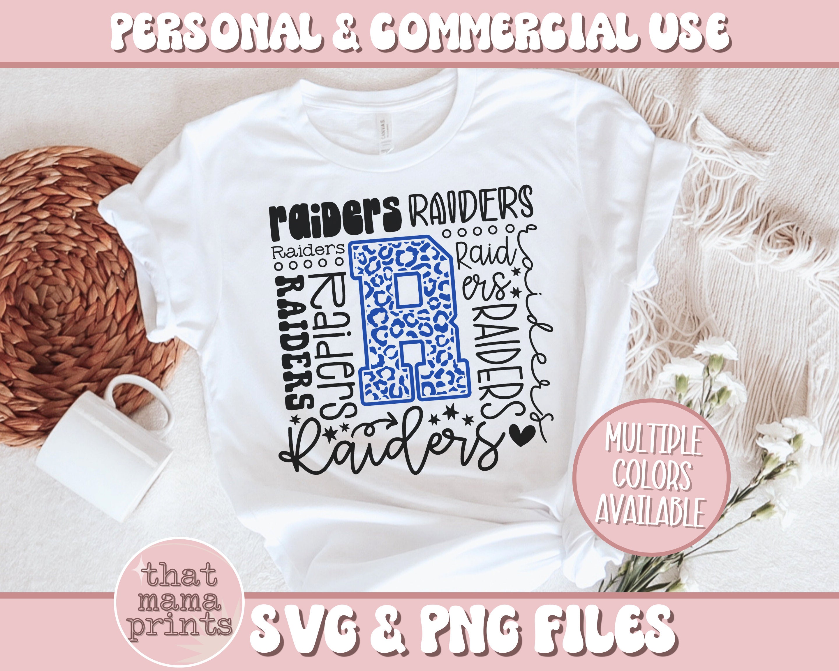 Raiders SVG PNG, Typography Svg, Raiders Cheer Svg, Raiders Football ...