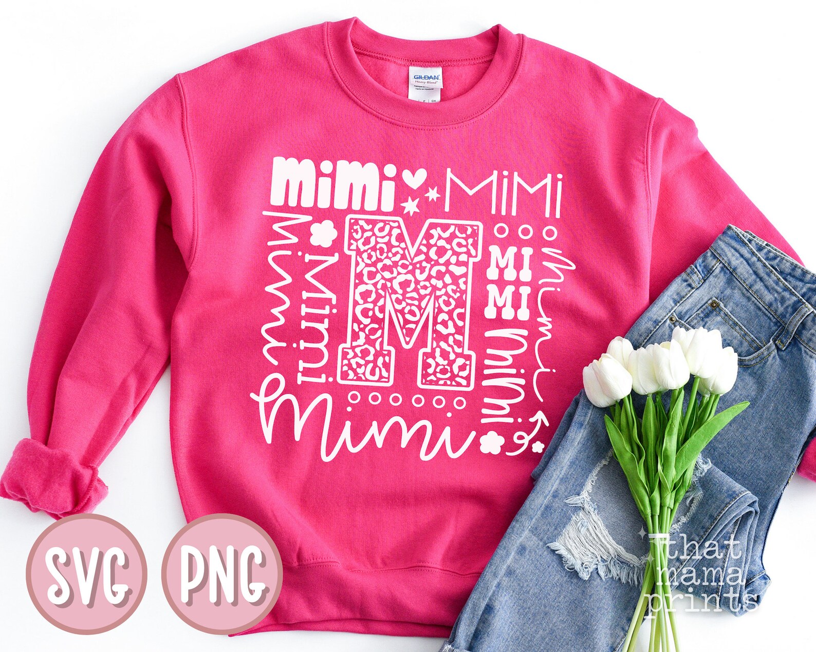 Mimi Typography SVG & PNG, Mimi Svg, Mothers Day Svg, Mimi Shirt Svg ...