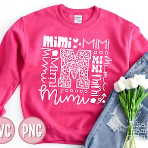 Mimi Typography SVG & PNG, Mimi Svg, Mothers Day Svg, Mimi Shirt Svg ...