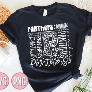 Panthers Svg & PNG, Panthers Typography Svg, Panthers Cheer Svg ...