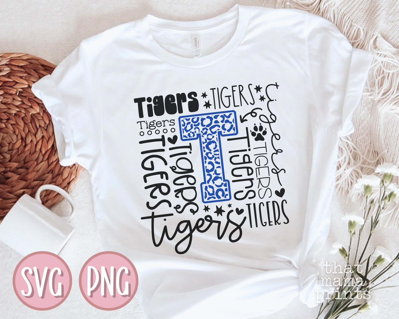 Tigers Svg & PNG, Tigers Typography Svg, Tigers Cheer Svg, Tigers ...
