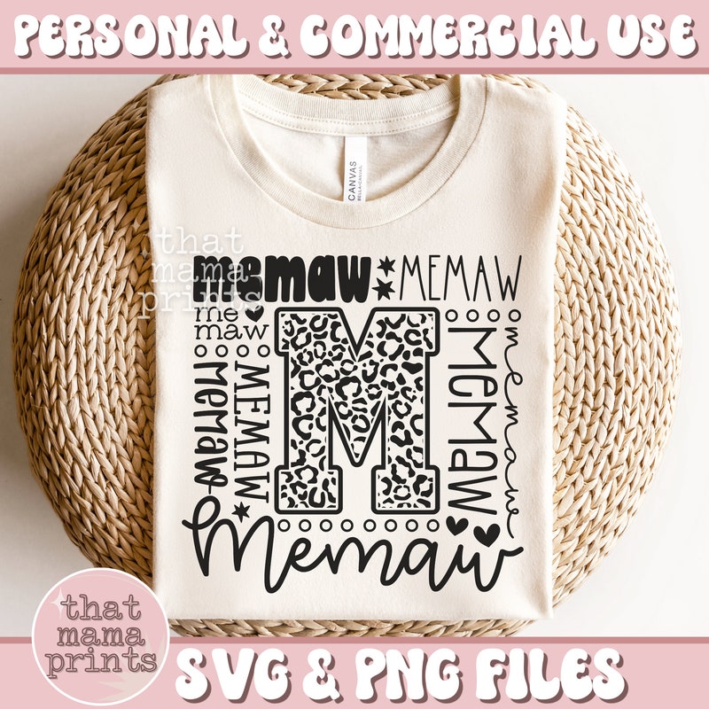 Memaw Svg - Etsy