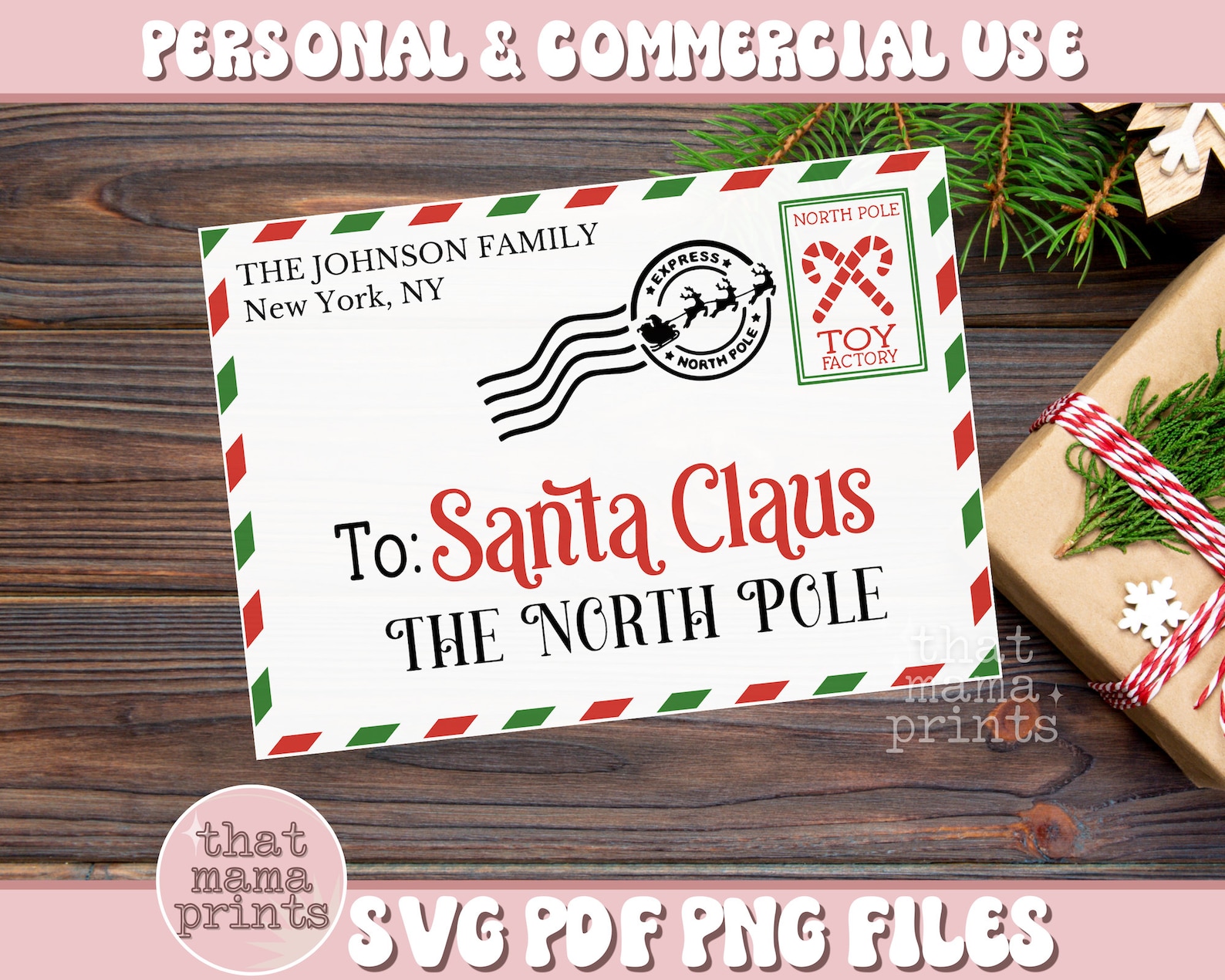 Santa Letter SVG PNG PDF, Letter to Santa Printable, Dear Santa Svg ...
