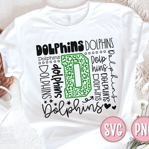 Dolphins SVG & PNG, Typography Svg, Dolphins Cheer Svg, Dolphins ...