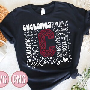 Cyclones Svg & PNG, Cyclones Typography Svg, Cyclones Cheer Svg ...