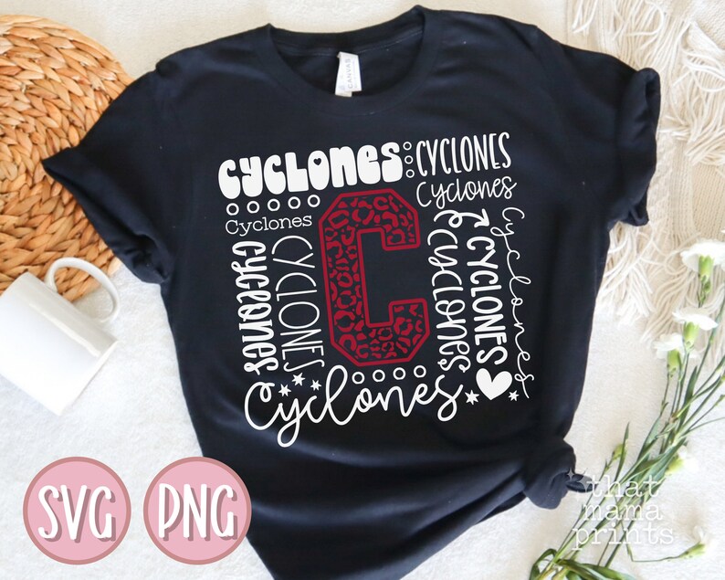 Cyclones Svg & PNG, Cyclones Typography Svg, Cyclones Cheer Svg ...
