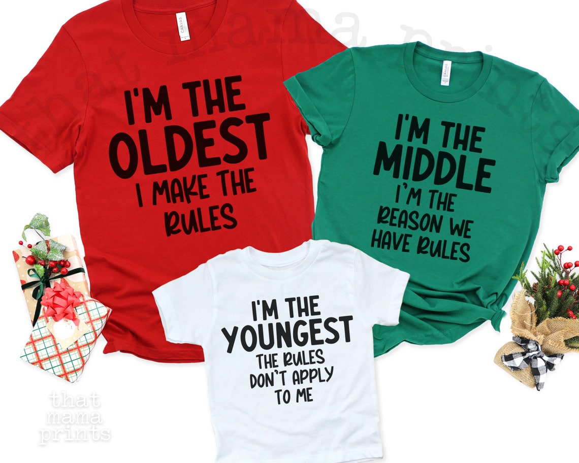 Sibling Rules SVG & PNG, Family Rules Svg, Funny Matching Family Shirts ...