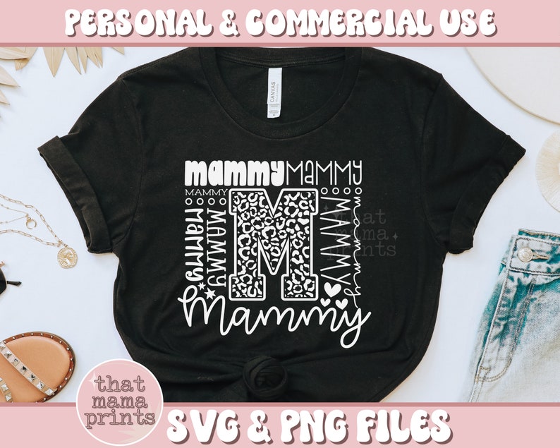 Mammy Typography SVG & PNG, Mammy Svg, Mothers Day Svg, Mammy Shirt Svg ...