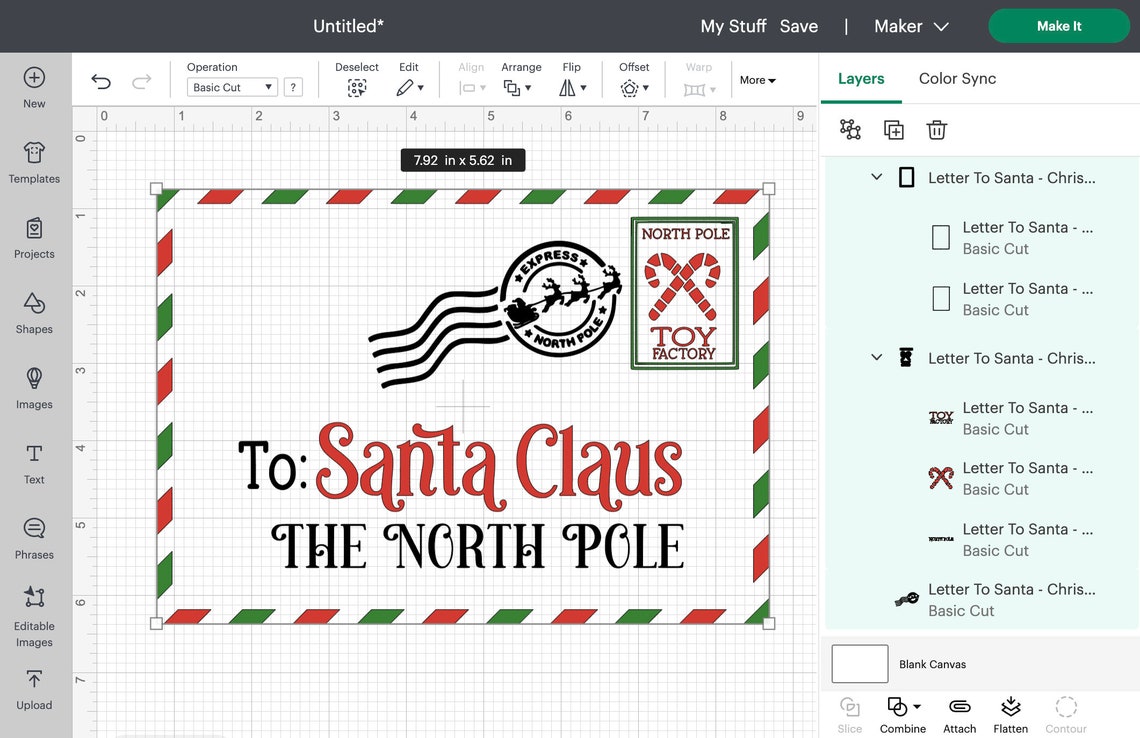Santa Letter SVG PNG PDF, Letter to Santa Printable, Dear Santa Svg ...