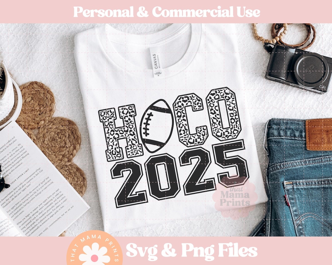 Hoco 2025 SVG & PNG, Homecoming 2025 SVG, Leopard Print Svg, Reunion ...