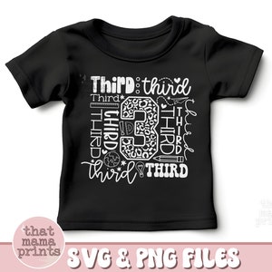 3rd Grade SVG & PNG, Third Grade Shirt Svg, 3rd Grade Teacher Svg ...