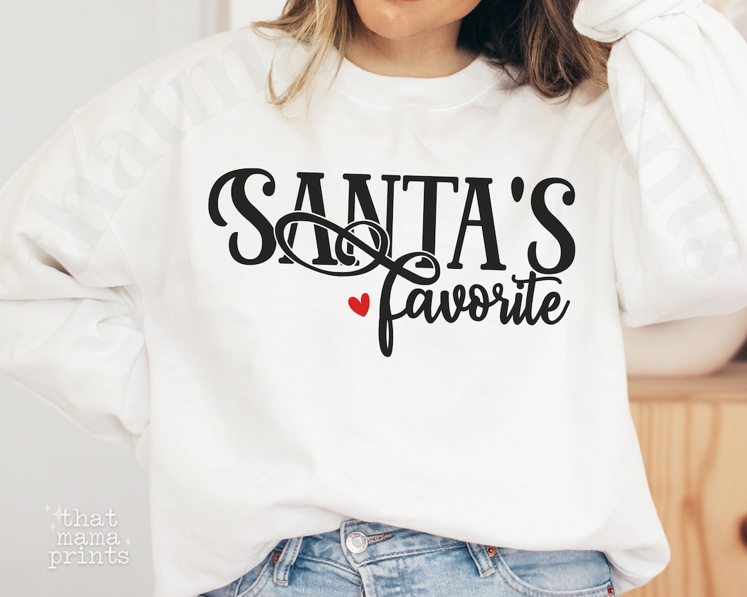 Santa's Favorite SVG PNG, Kids Christmas Shirt Svg, Christmas Gift Svg ...