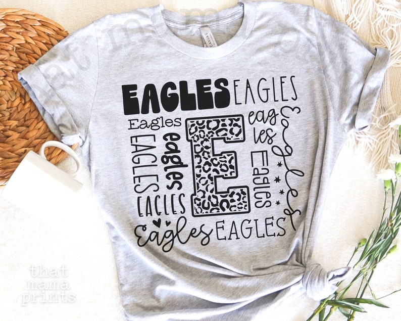 Eagles SVG & PNG Eagles Typography Svg Eagles Cheer Svg - Etsy