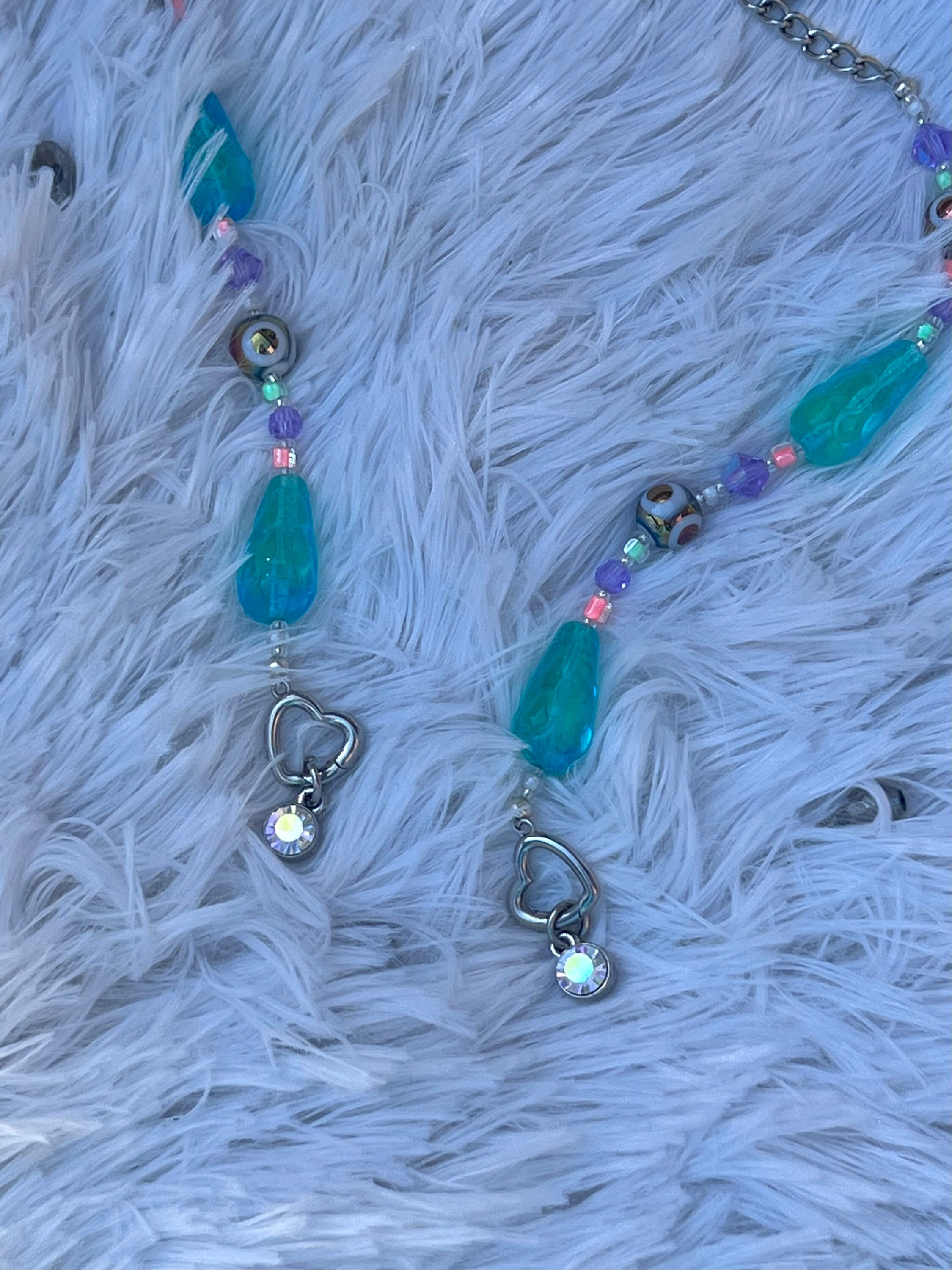 Beaded Face Chain: 90's Vintage Glam for Festivals and - Etsy