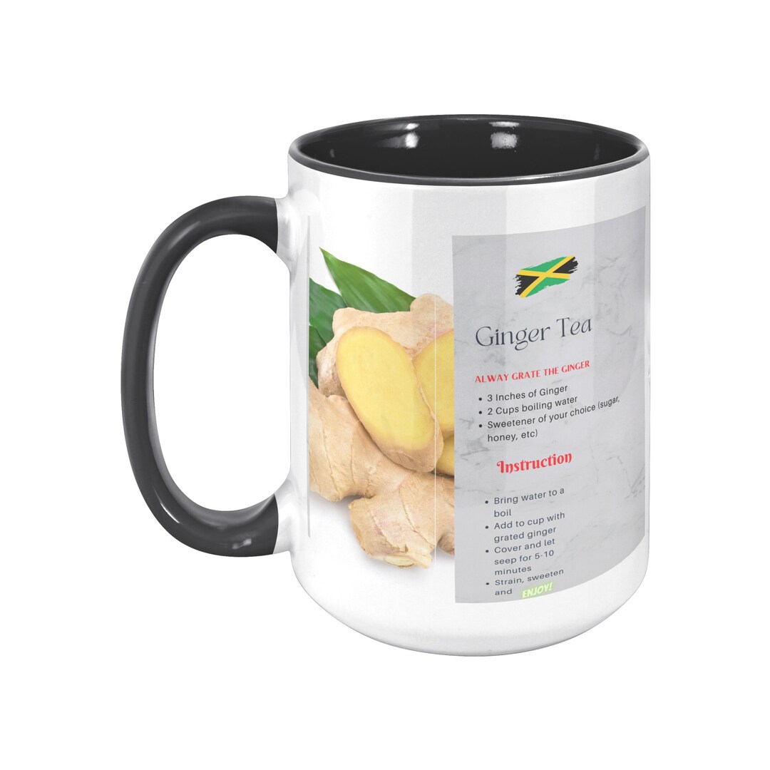 Jamaican Ginger Tea Recipe Mug Tea Cup - Etsy