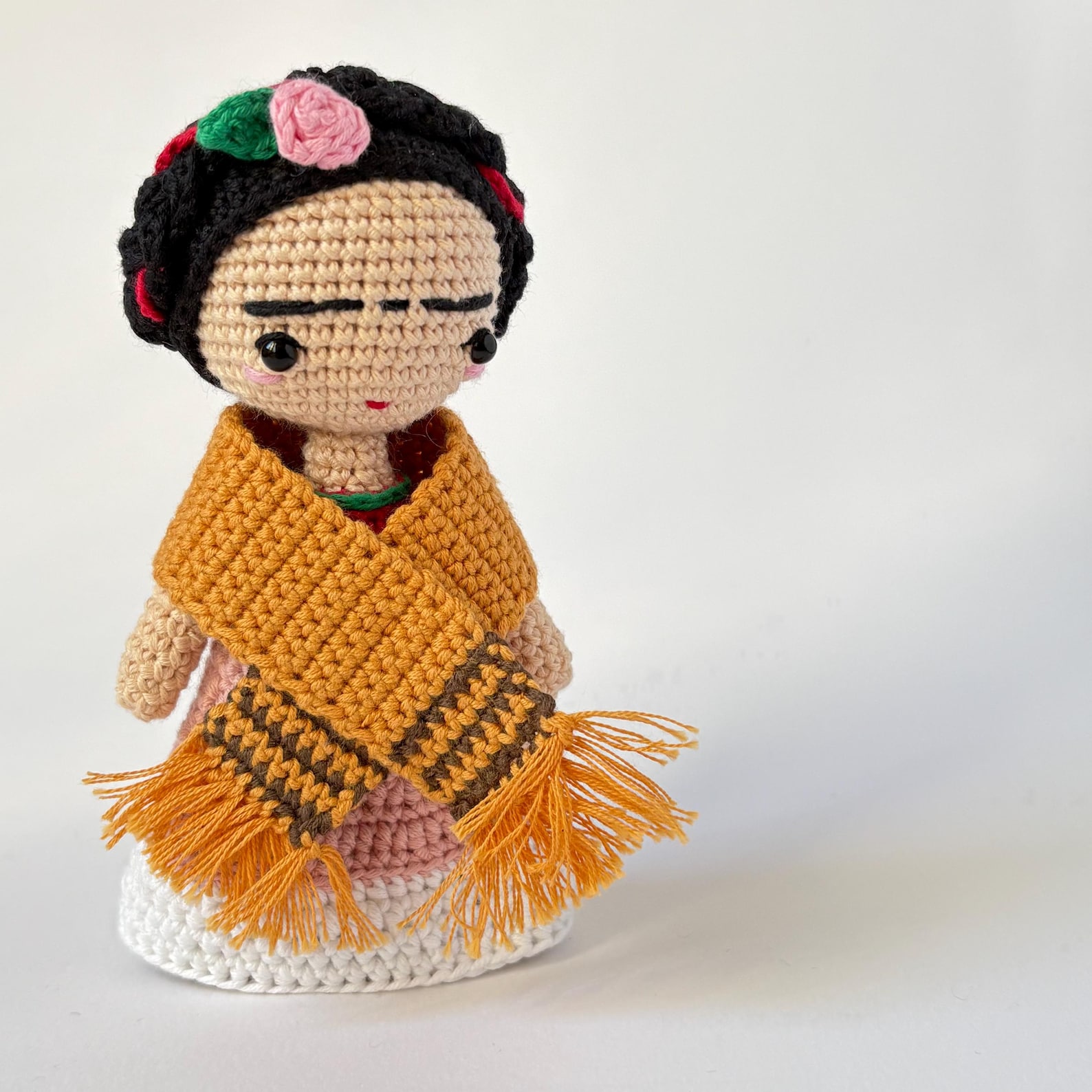 Patrón de ganchillo para muñeca de Frida Kahlo - Descarga instantánea ...