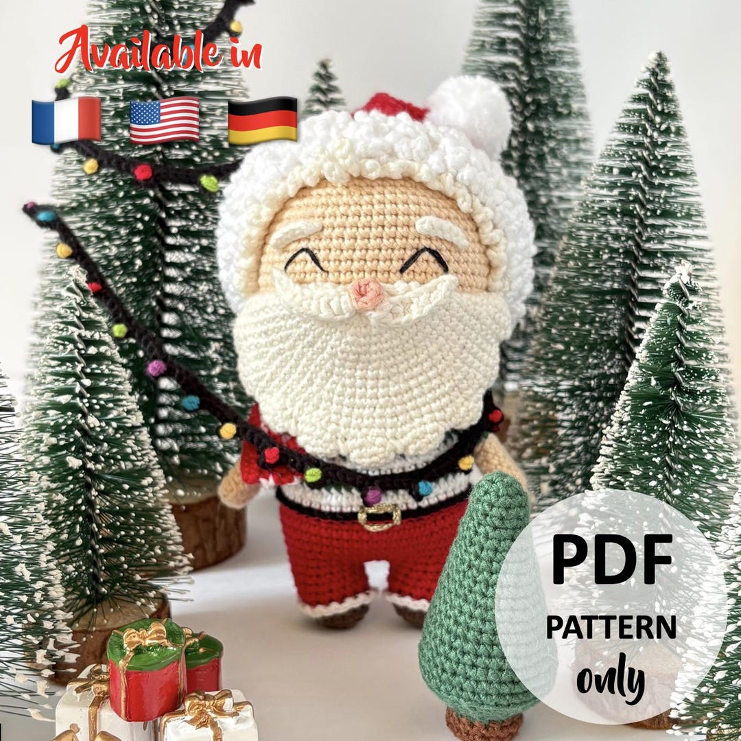 Lil' SANTA (santa Claus) Doll Crochet Pattern - PDF Instant Download - Etsy