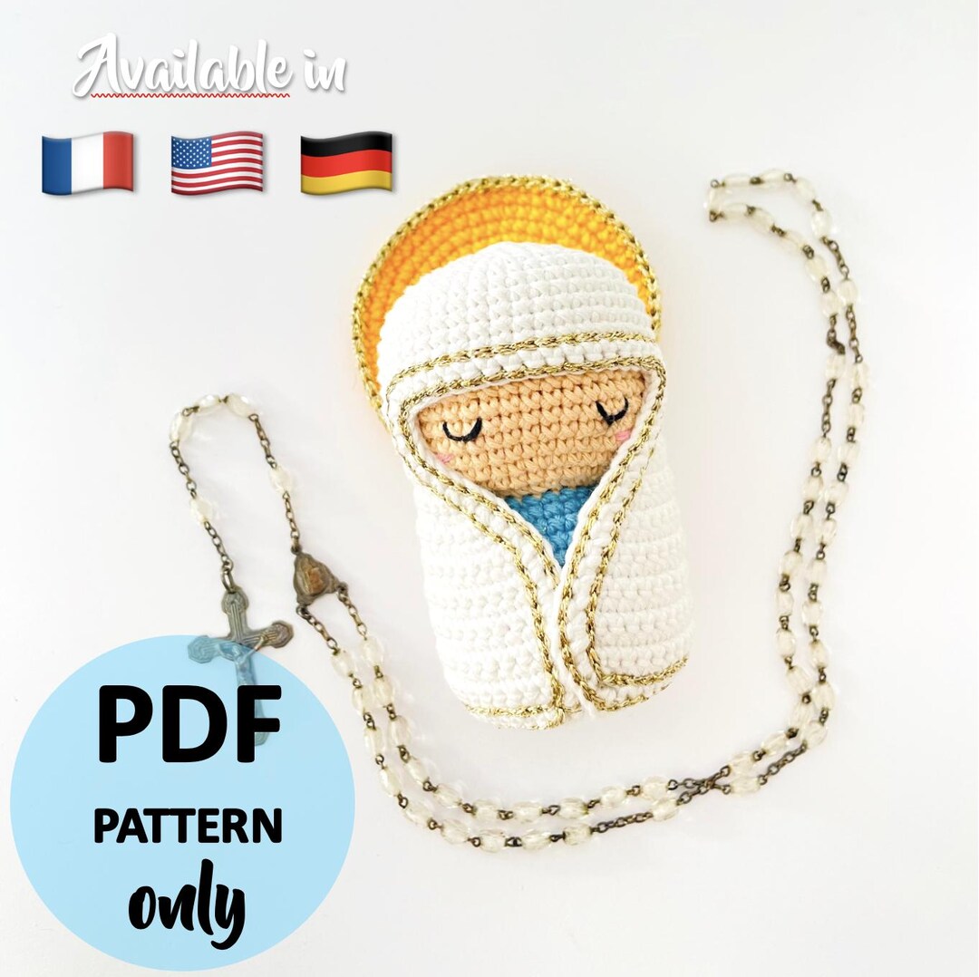 SANTA MARIA (the Holy Virgin Mary) Doll Crochet Amigurumi Pattern - PDF ...