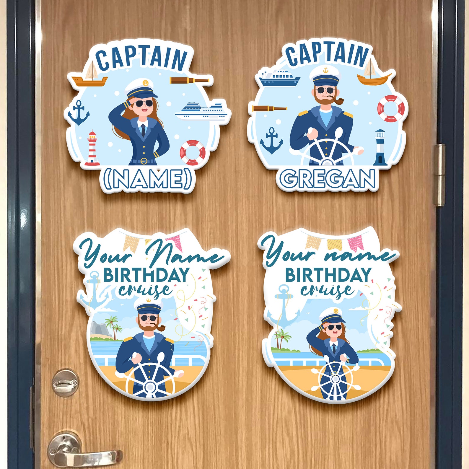 Custom Cruise Door Magnet Cruising Ducks Cruise Door Magnet, Cruise ...