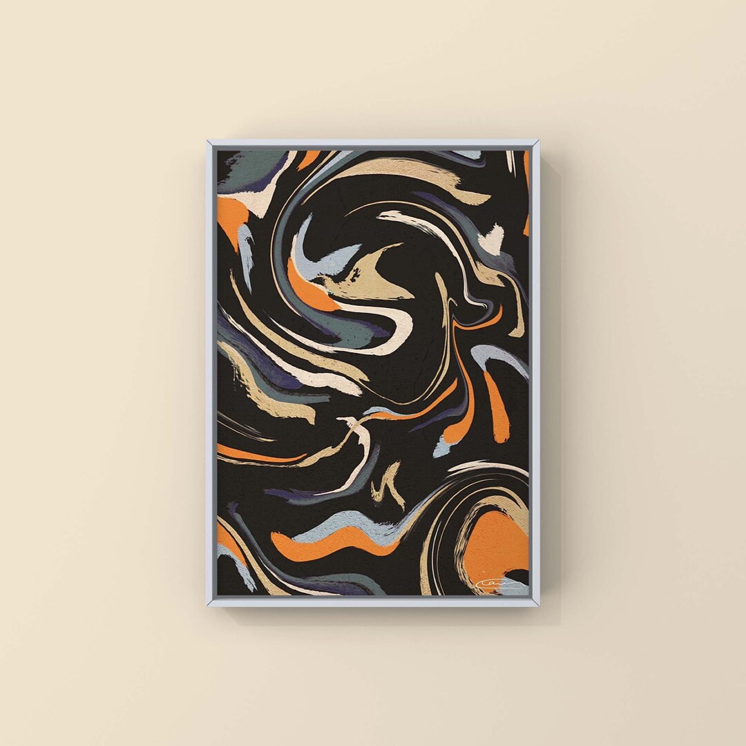 Abstract Lava Lamp Print, Wall Art, Home Decor - Etsy