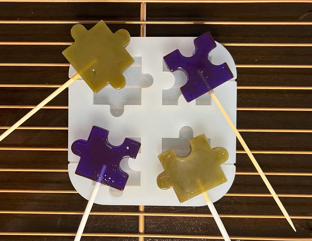 Silicone Mold 24 - Puzzle - Etsy
