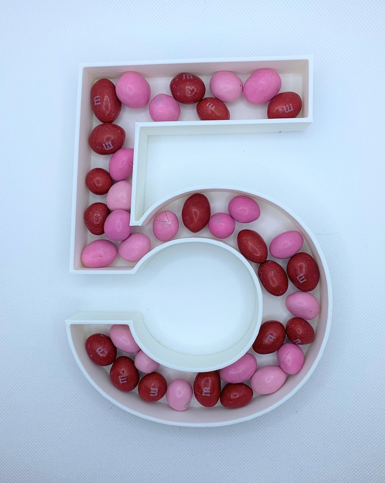 Custom Fillable Number Box for Treats, Snacks, Candy, Charcuterie ...