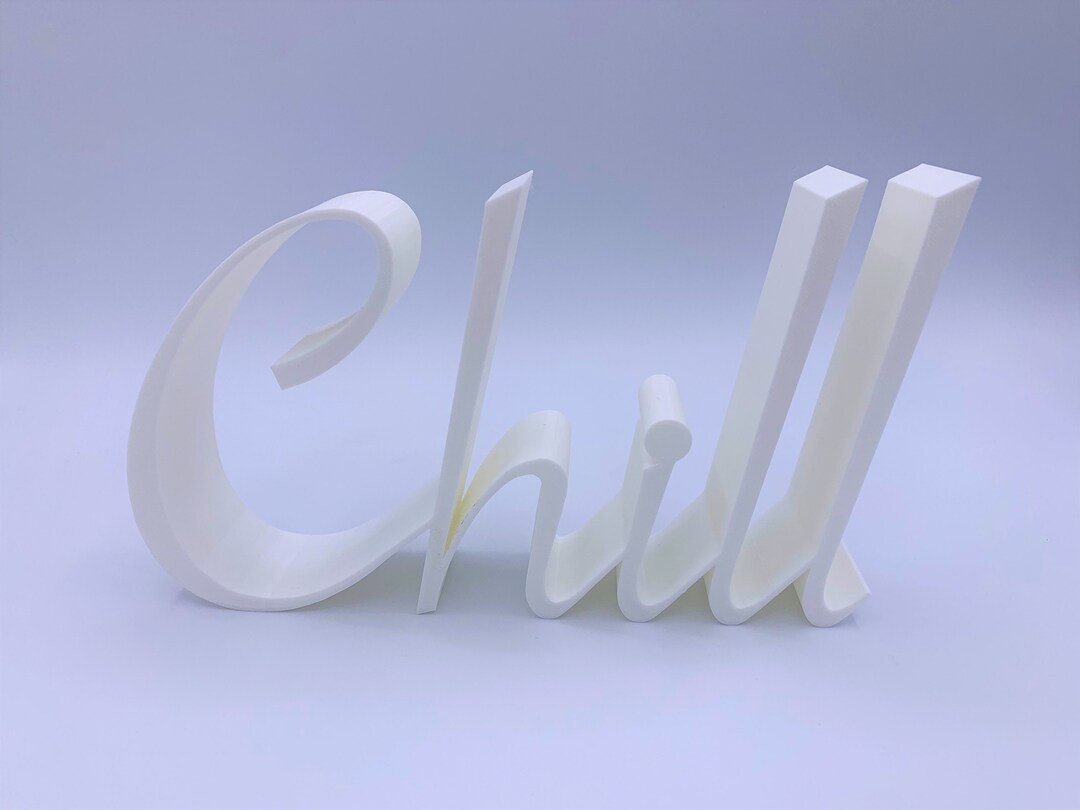 CHILL - Decoration Word - Etsy
