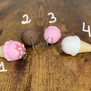 3D Ice Cream Fidget Clicker Keychain – Sensory Stress Relief Toy - Etsy