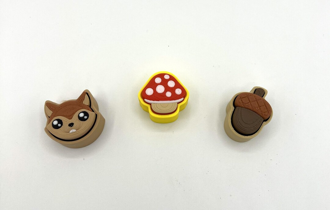 Forest Clicker - Mushroom, Squirrel, Acorn/ Fidgets/ Toys/ Keychain - Etsy