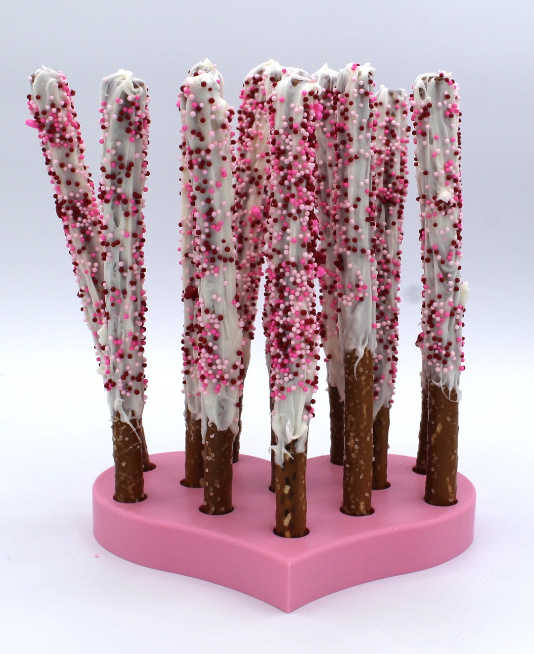 Pretzel Rod Stand #06 - Heart - Etsy