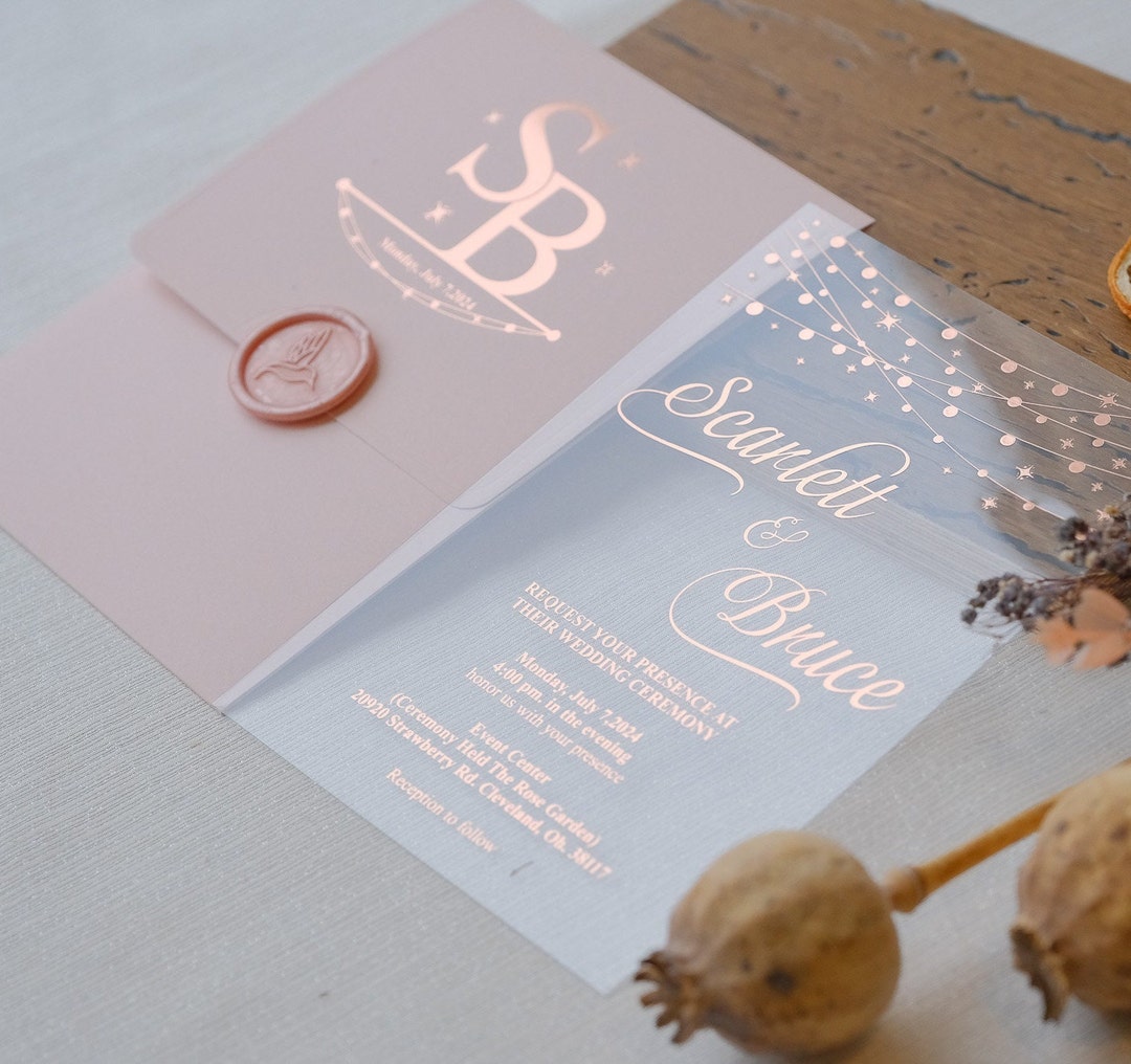 PERSONALIZED QUINCEAÑERA Invitation CARDS Vellum Gilded Gold Foil ...