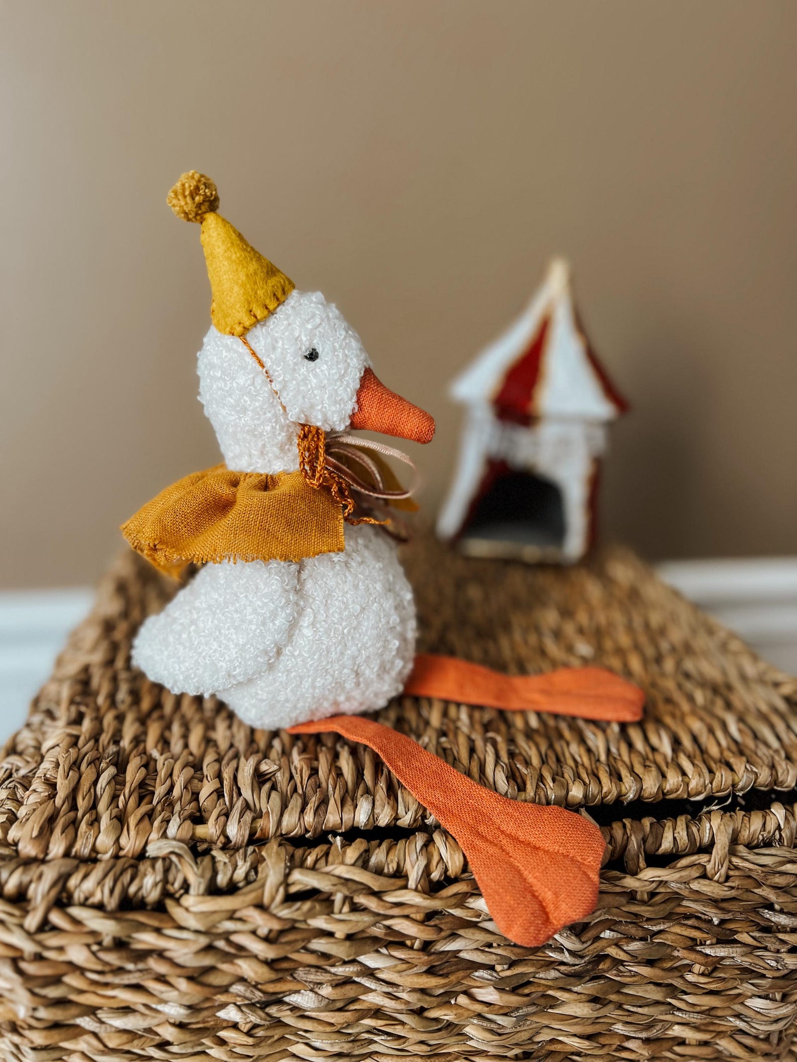 Fluffy Goose Plush Toy, Baby's First Stuffed Animal - Etsy