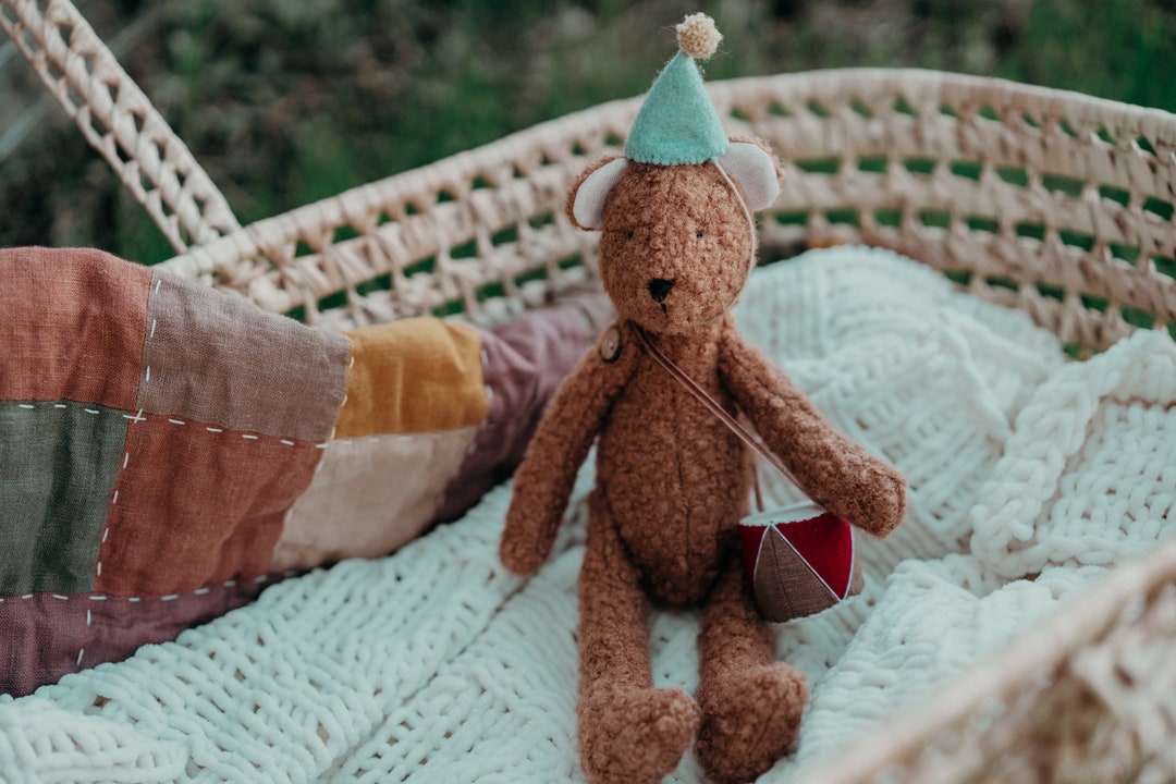 Handmade Boucle Teddy Bear: Fluffy Stuffed Animal Toy - Etsy