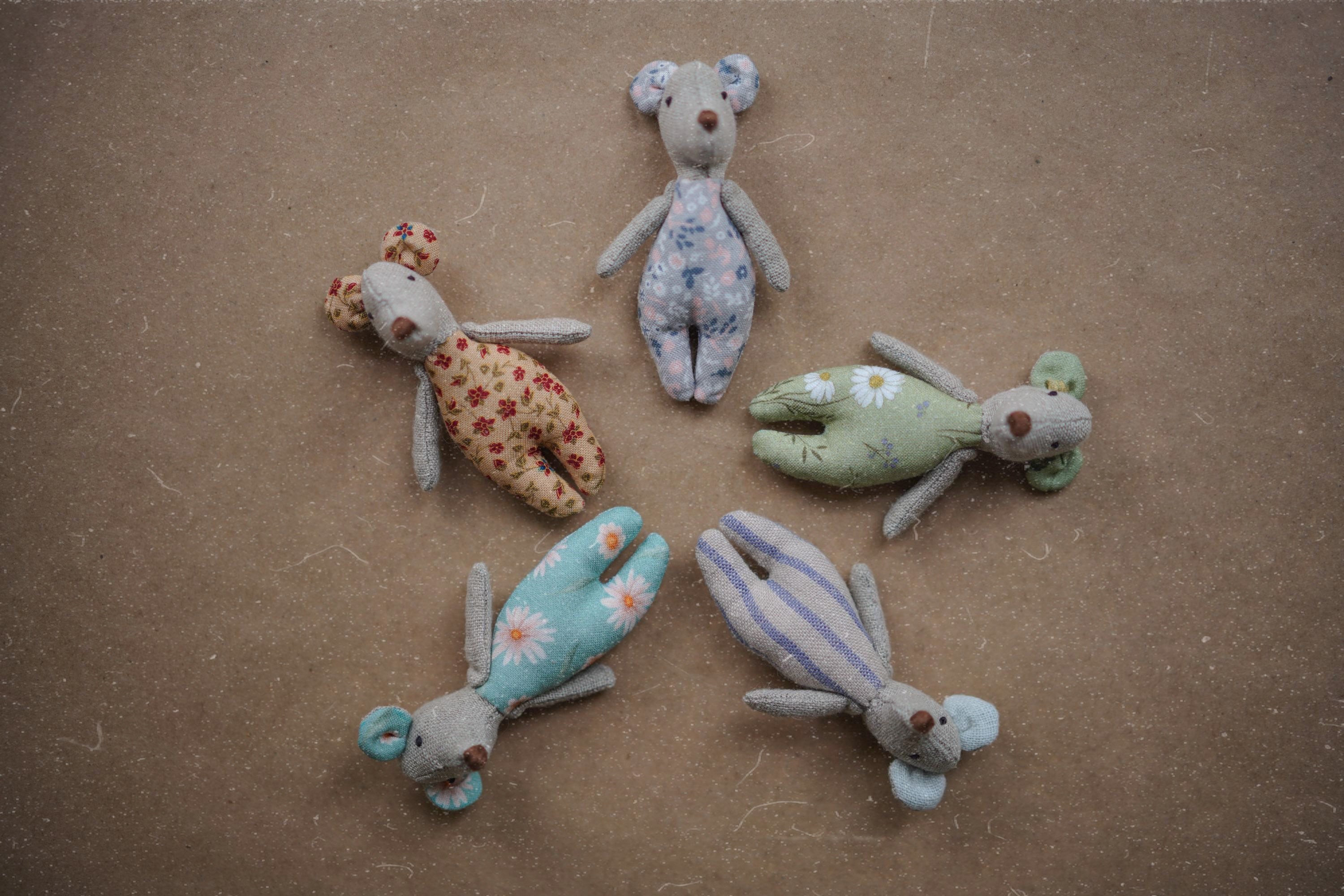 Tiny Linen Mouse – A Pocket-sized Lucky Friend - Etsy