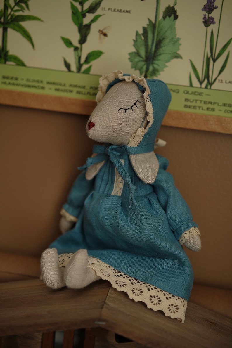 Linen Toys READY TO SHIP, Linen Mouse, Stuffed Linen Toy, Linen Toys ...