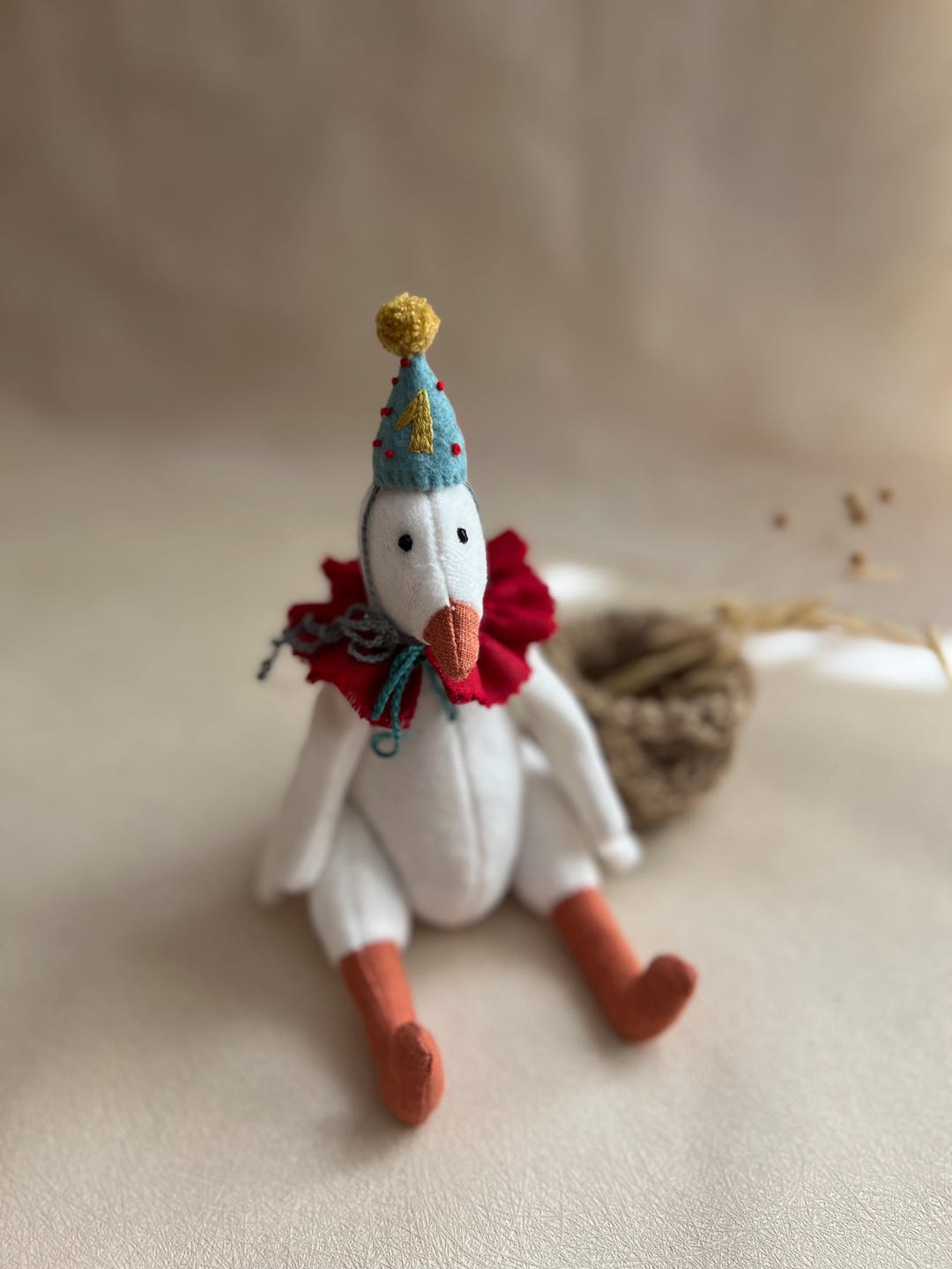 Birthday Goose Plush Toy, Handmade Goose Toy, Goose Toy, Goose Doll ...